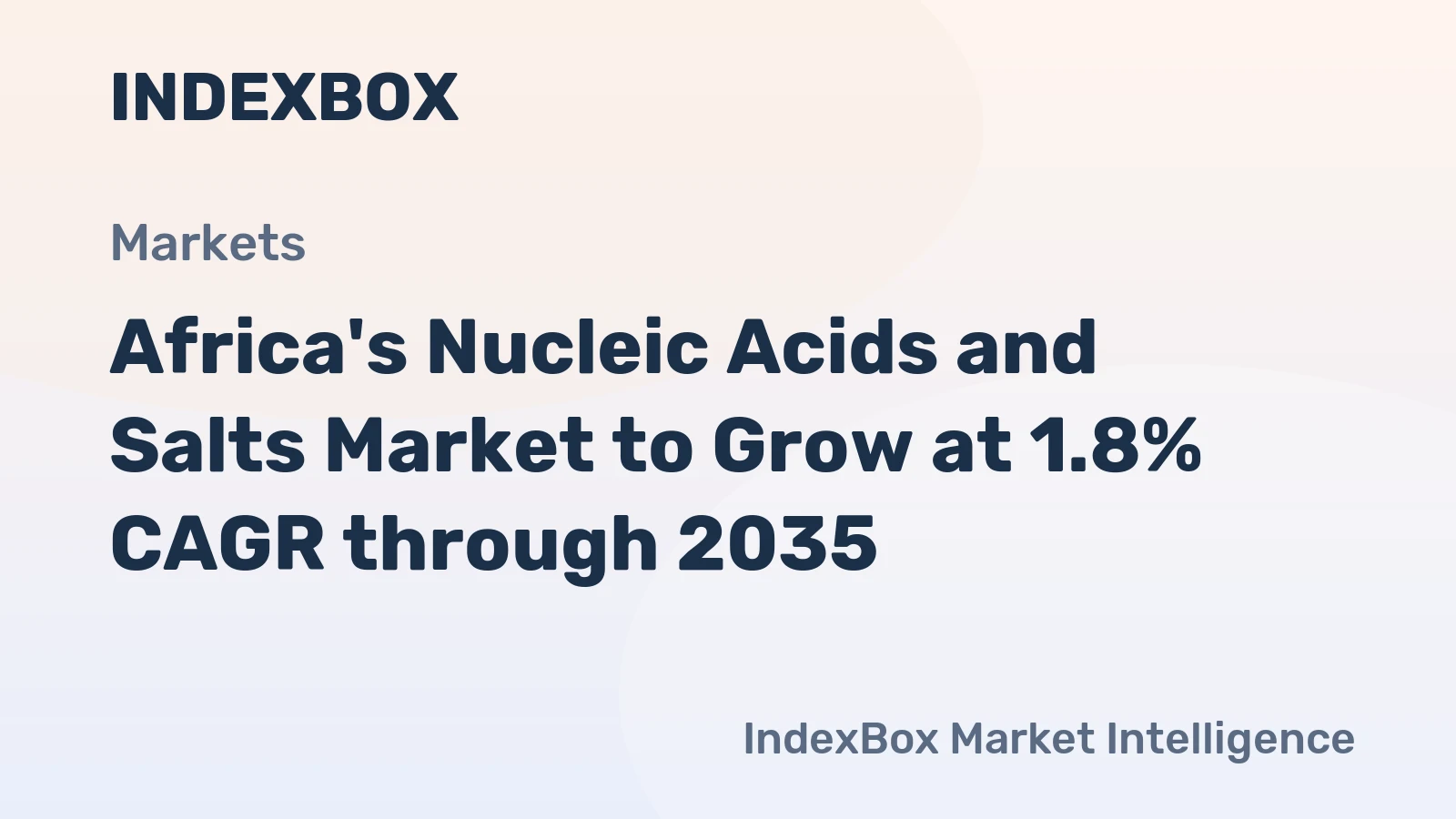 Africa's Nucleic Acids and Salts Market to Grow at 1.8% CAGR through 2035