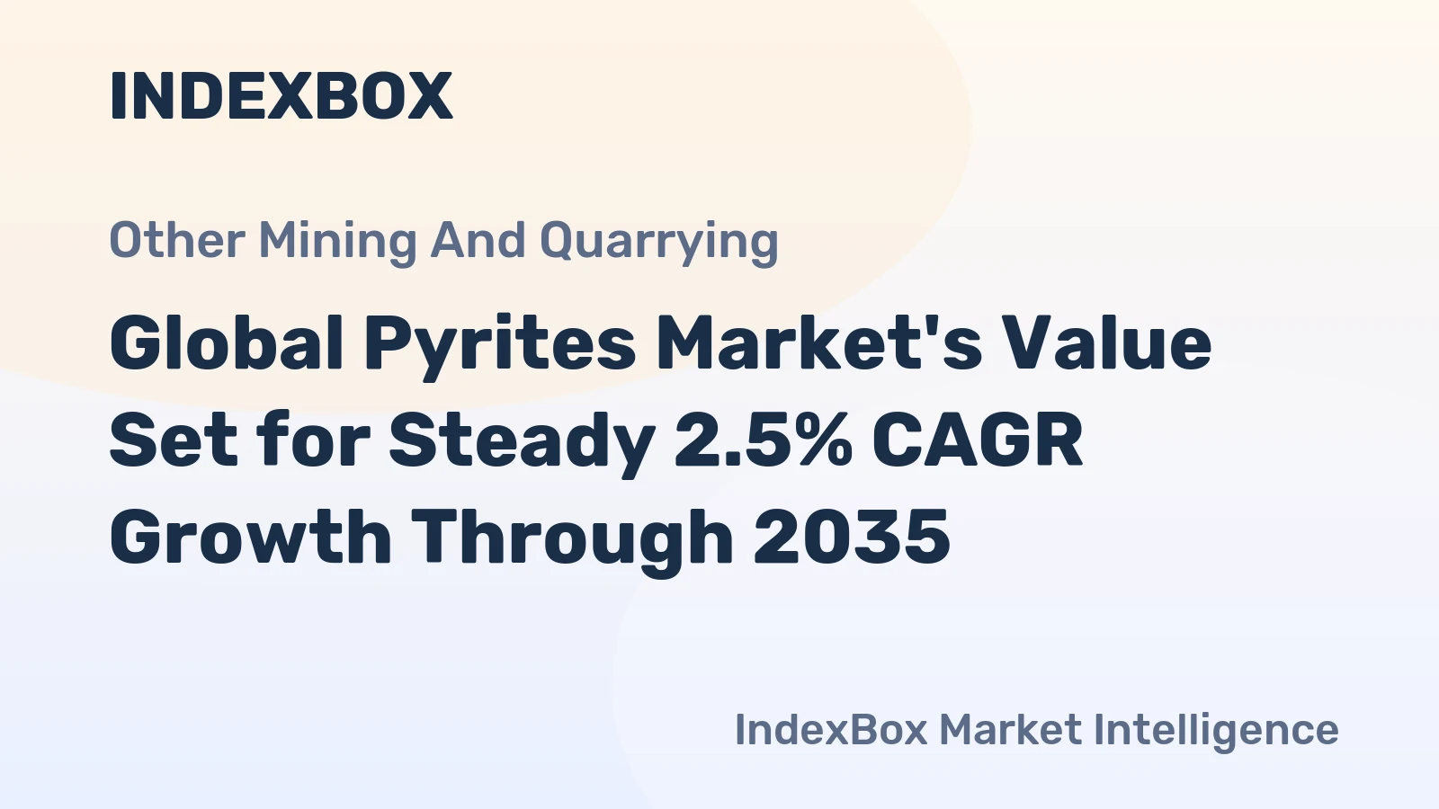 Global Pyrites Market's Value Set for Steady 2.5% CAGR Growth Through 2035