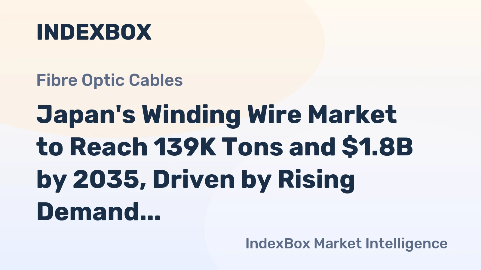 Japan's Winding Wire Market to Reach 139K Tons and $1.8B by 2035, Driven by Rising Demand