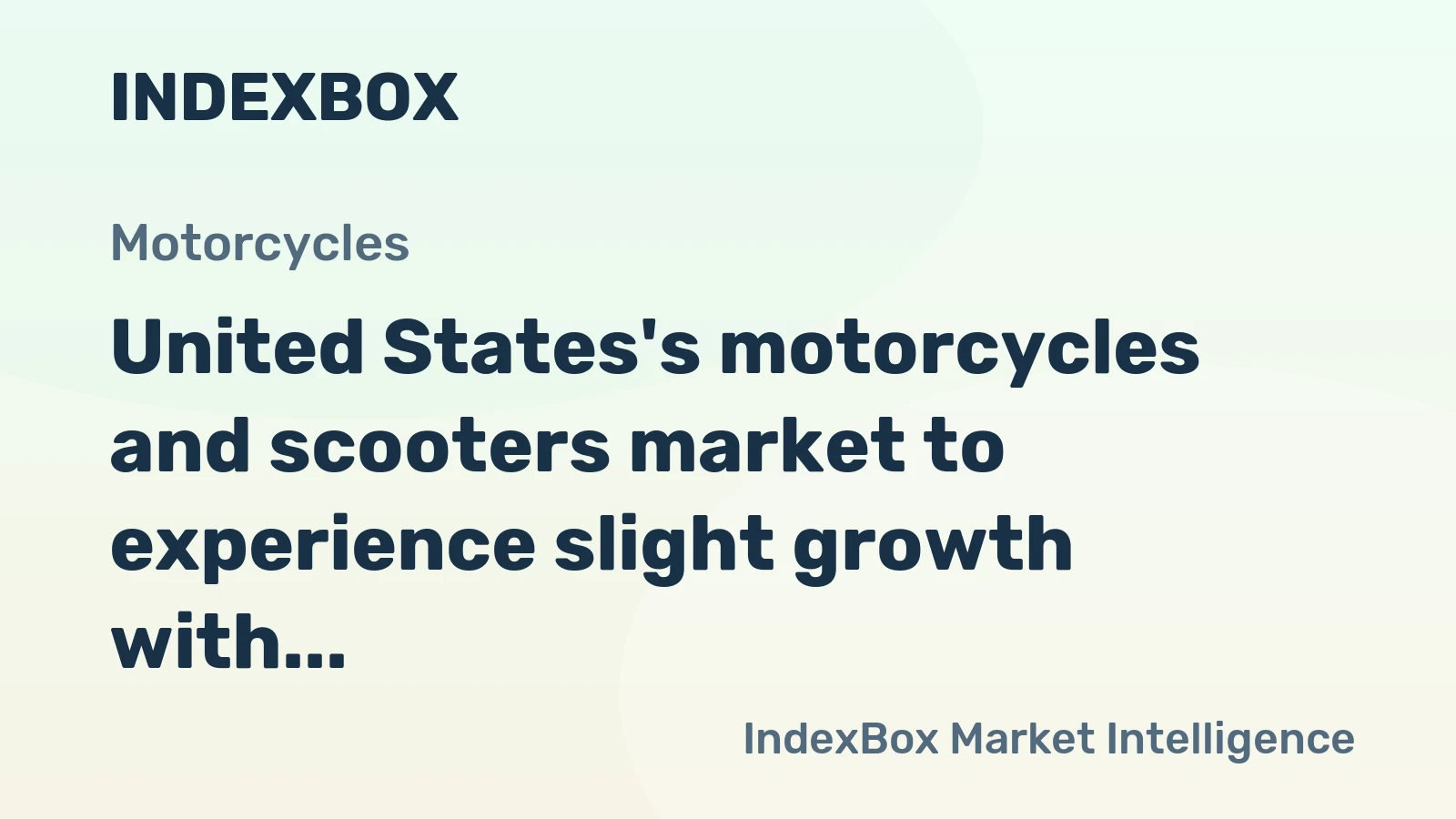 United States's motorcycles and scooters market to experience slight growth with CAGR of +0.3% through 2035