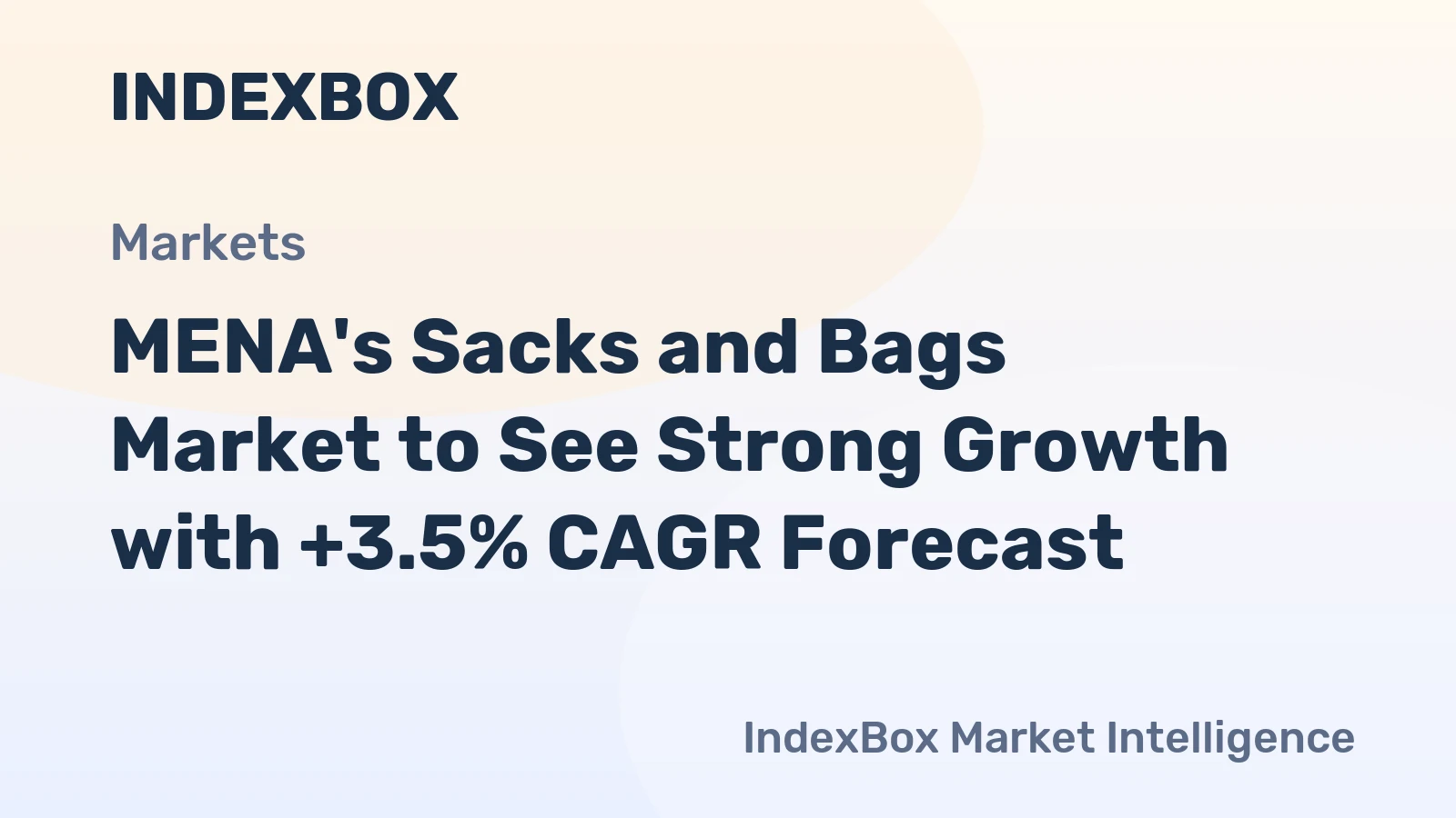 MENA's Sacks and Bags Market to See Strong Growth with +3.5% CAGR Forecast