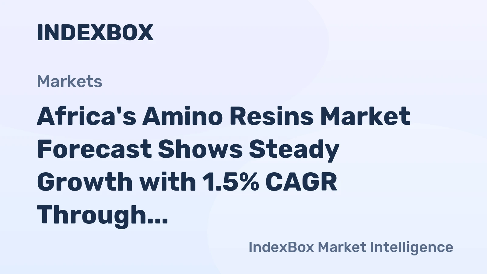 Africa's Amino Resins Market Forecast Shows Steady Growth with 1.5% CAGR Through 2035