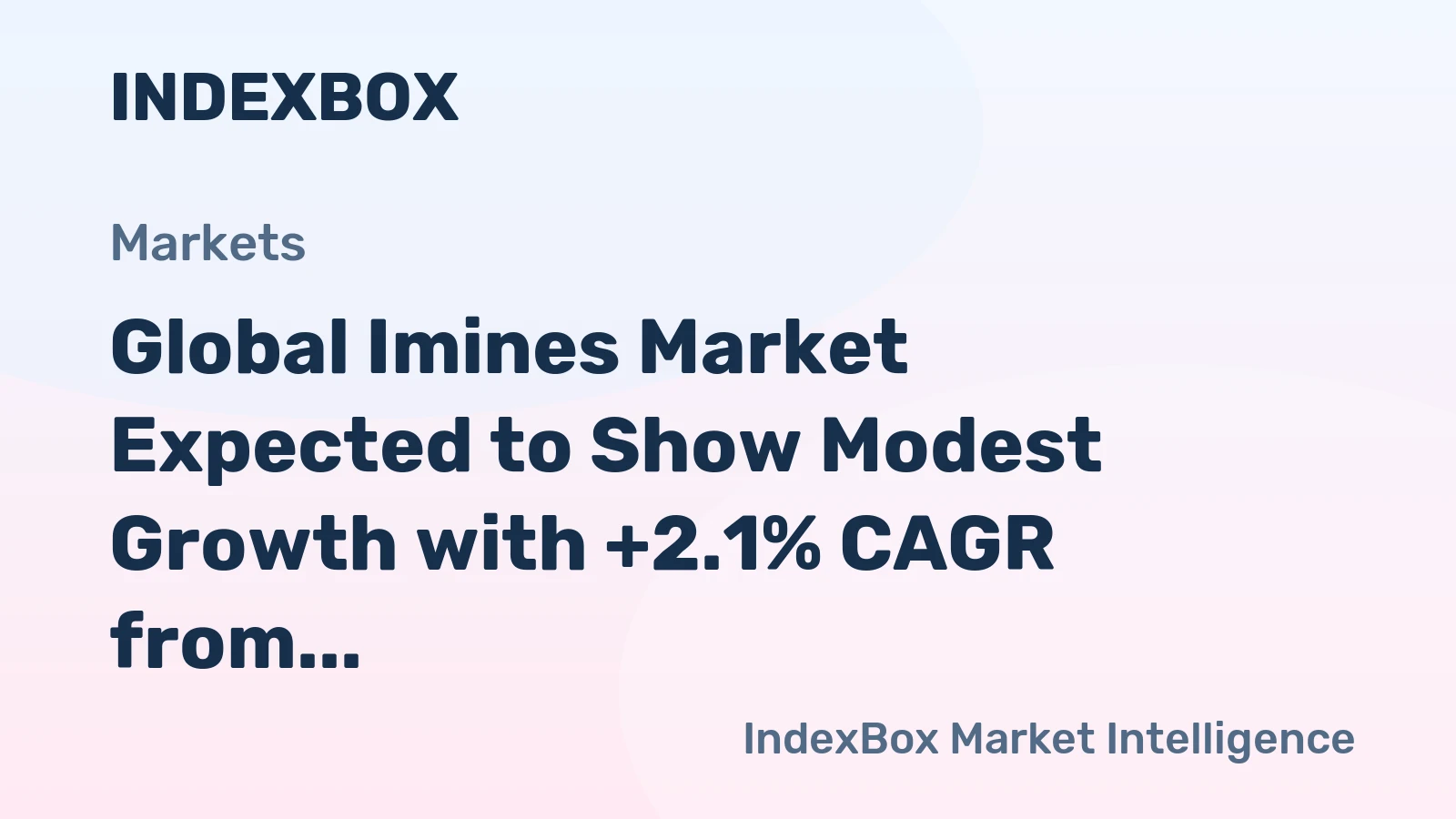 Global Imines Market Expected to Show Modest Growth with +2.1% CAGR from 2024 to 2035