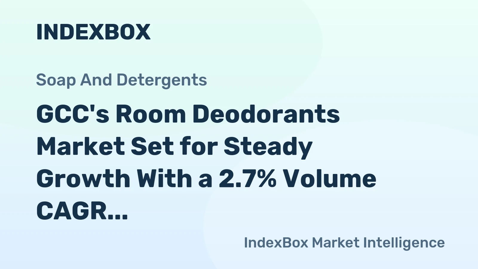 GCC's Room Deodorants Market Set for Steady Growth With a 2.7% Volume CAGR
