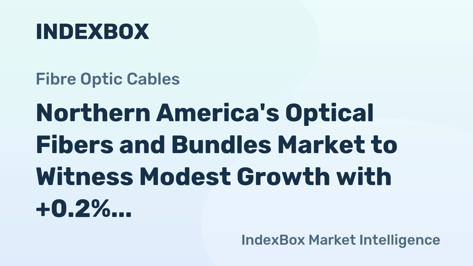 Northern America's Optical Fibers and Bundles Market to Witness Modest Growth with +0.2% CAGR through 2035