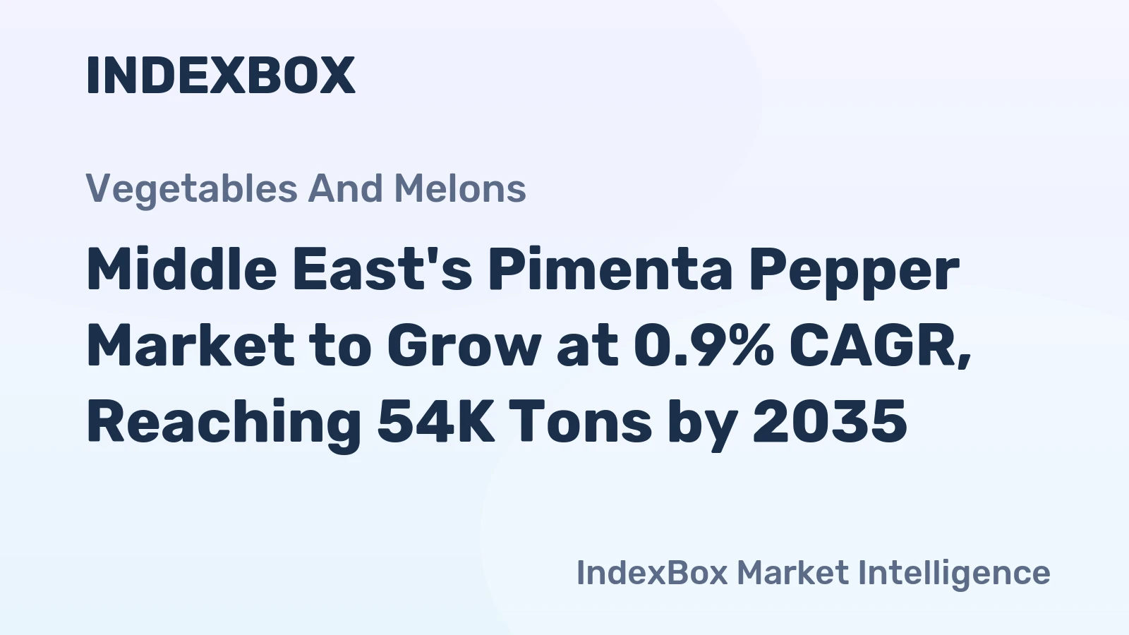 Middle East's Pimenta Pepper Market to Grow at 0.9% CAGR, Reaching 54K Tons by 2035