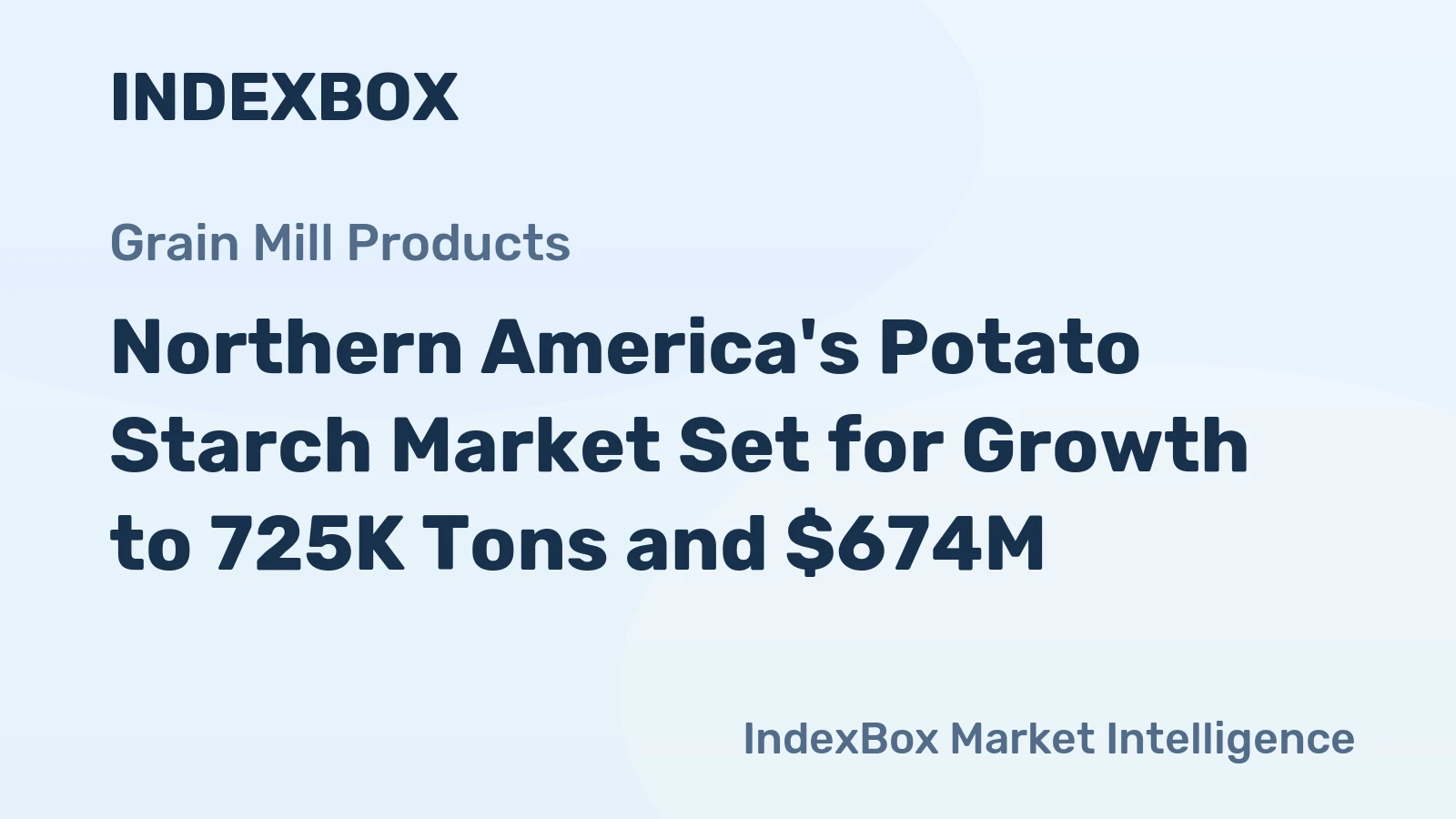 Northern America's Potato Starch Market Set for Growth to 725K Tons and $674M