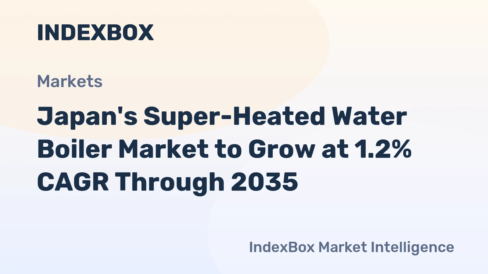 Japan's Super-Heated Water Boiler Market to Grow at 1.2% CAGR Through 2035