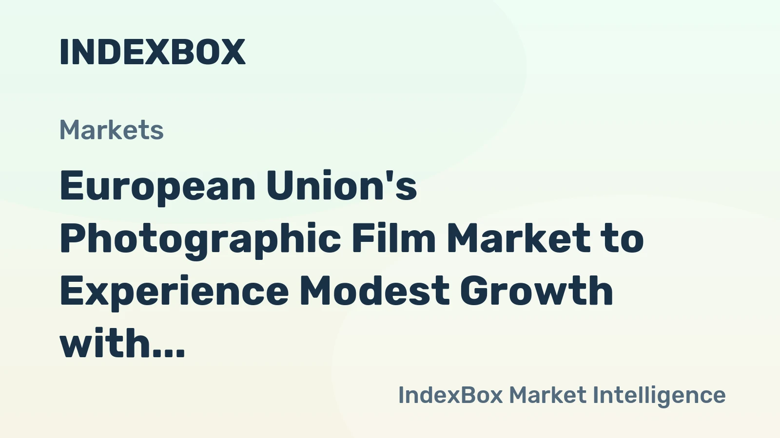 European Union's Photographic Film Market to Experience Modest Growth with 1.7% CAGR over Next Decade