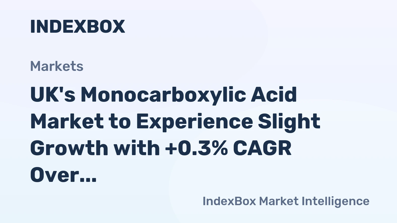 UK's Monocarboxylic Acid Market to Experience Slight Growth with +0.3% CAGR Over the Next Decade