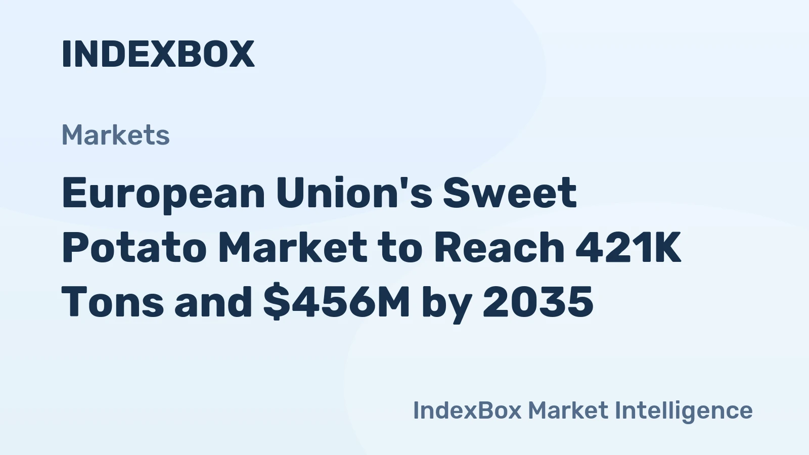 European Union's Sweet Potato Market to Reach 421K Tons and $456M by 2035