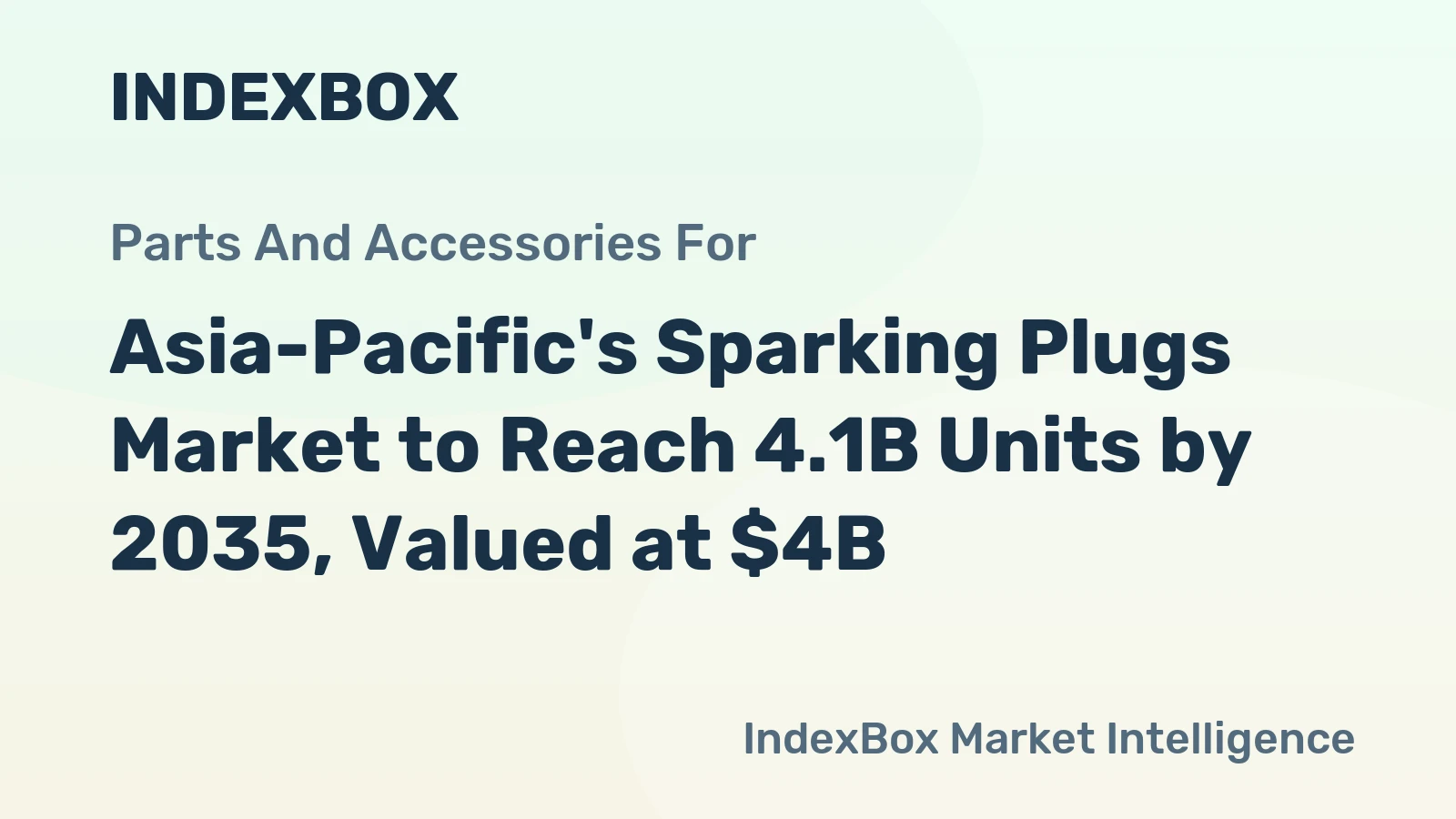 Asia-Pacific's Sparking Plugs Market to Reach 4.1B Units by 2035, Valued at $4B