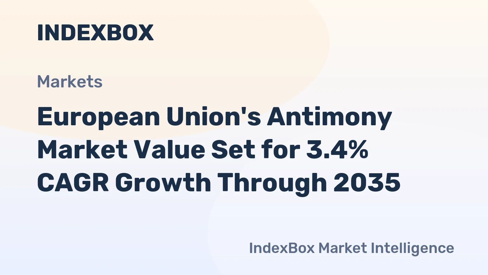 European Union's Antimony Market Value Set for 3.4% CAGR Growth Through 2035