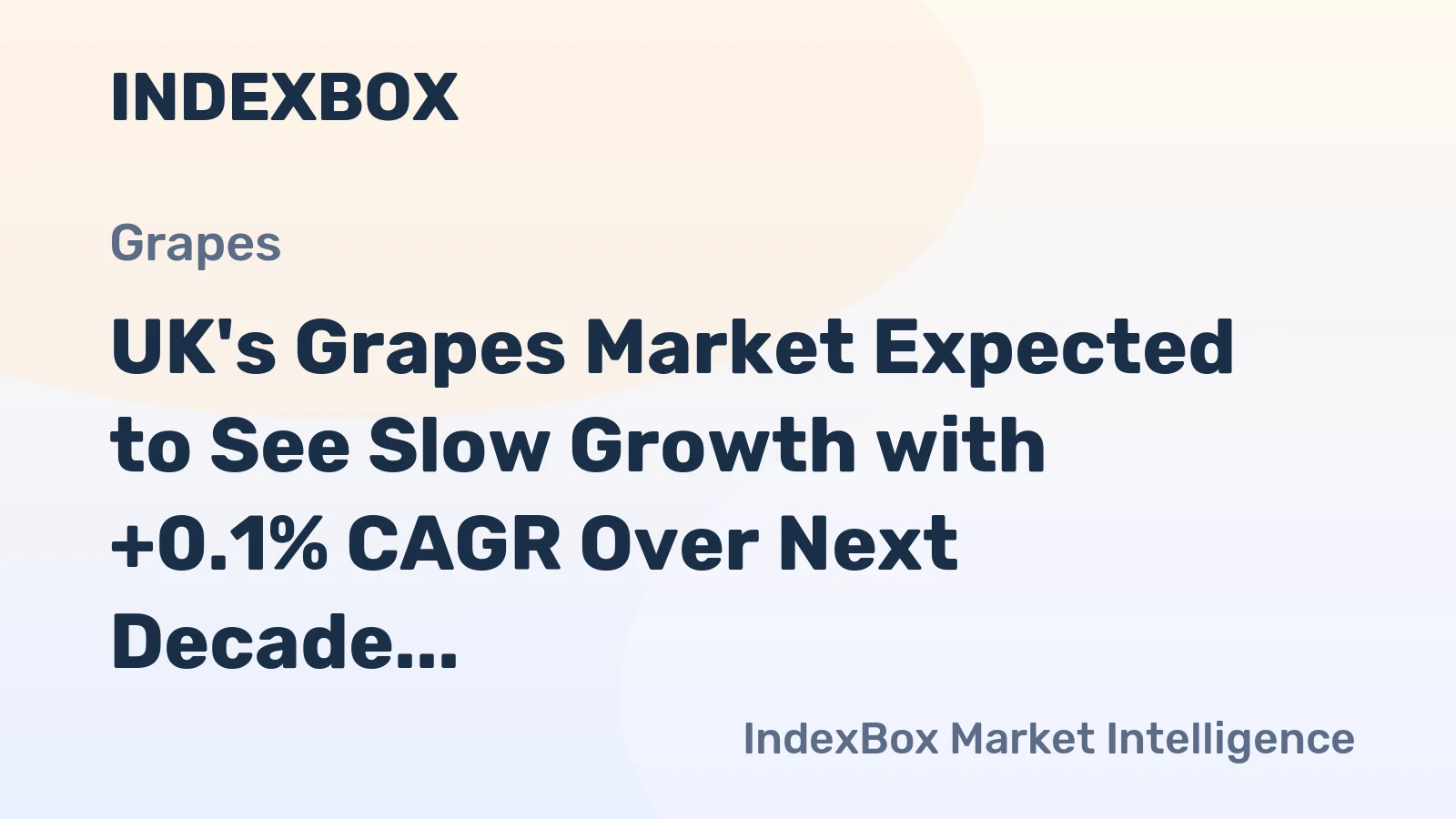 UK's Grapes Market Expected to See Slow Growth with +0.1% CAGR Over Next Decade