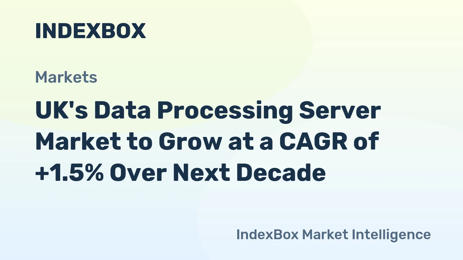 UK's Data Processing Server Market to Grow at a CAGR of +1.5% Over Next Decade