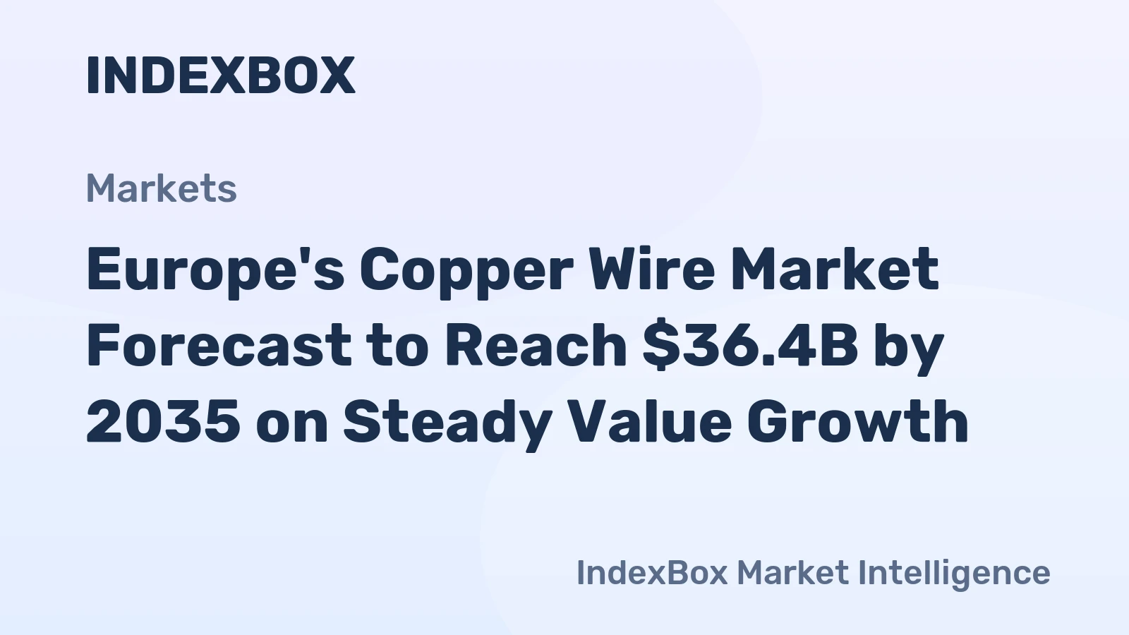 Europe's Copper Wire Market Forecast to Reach $36.4B by 2035 on Steady Value Growth