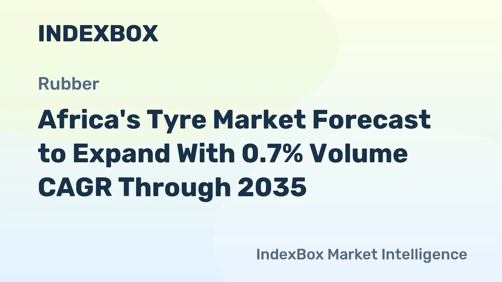 Africa's Tyre Market Forecast to Expand With 0.7% Volume CAGR Through 2035