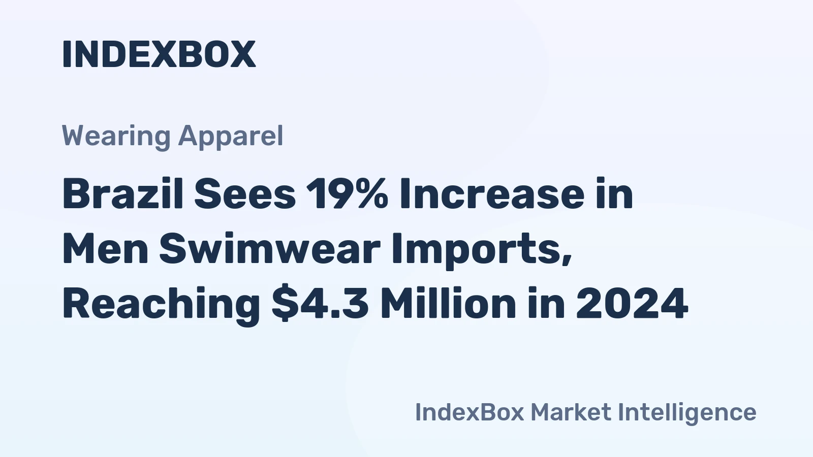 Brazil Sees 19% Increase in Men Swimwear Imports, Reaching $4.3 Million in 2024