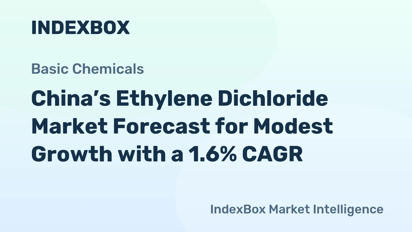 China’s Ethylene Dichloride Market Forecast for Modest Growth with a 1.6% CAGR