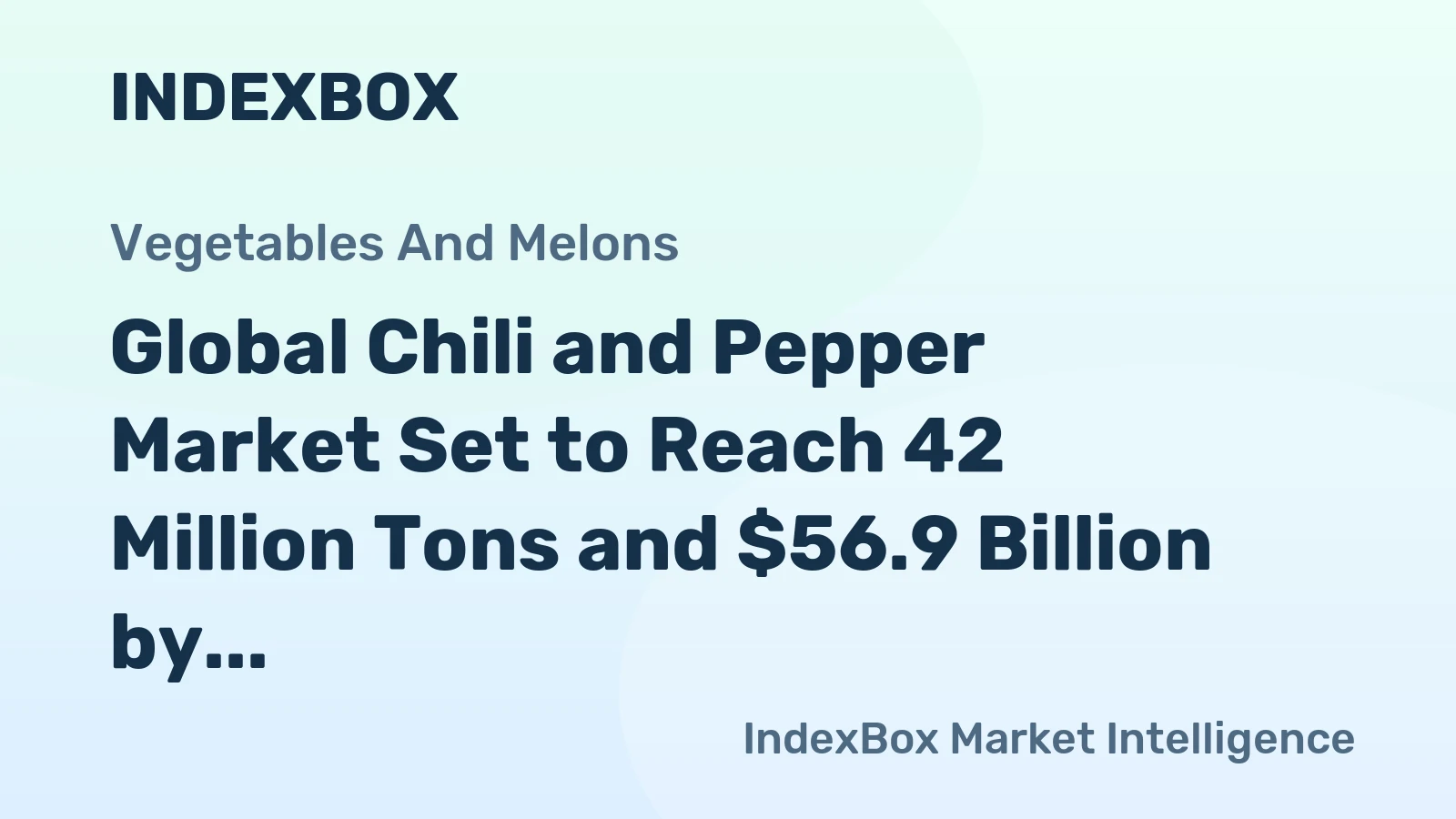 Global Chili and Pepper Market Set to Reach 42 Million Tons and $56.9 Billion by 2035
