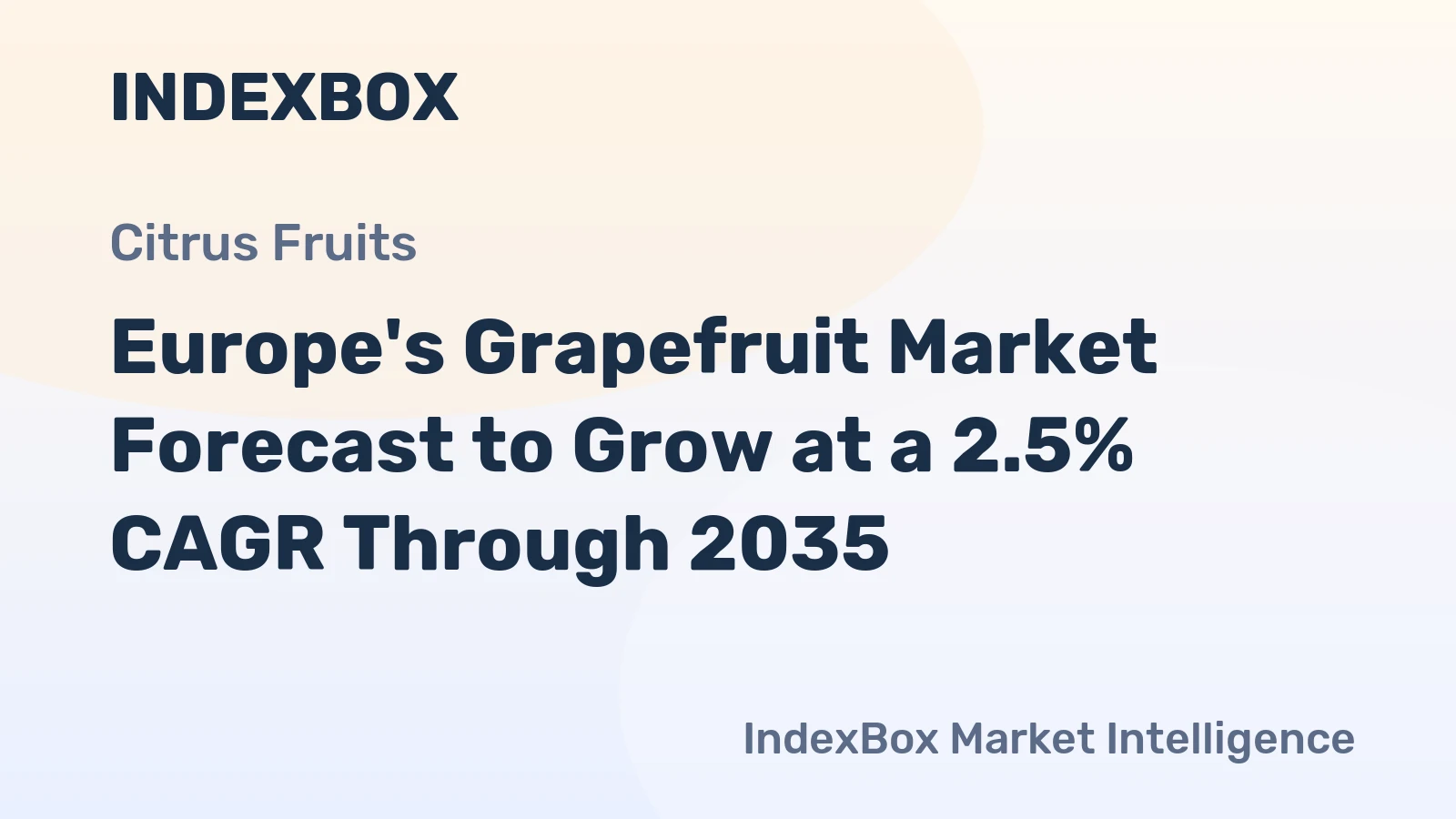 Europe's Grapefruit Market Forecast to Grow at a 2.5% CAGR Through 2035
