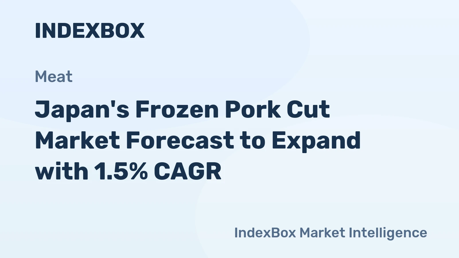 Japan's Frozen Pork Cut Market Forecast to Expand with 1.5% CAGR