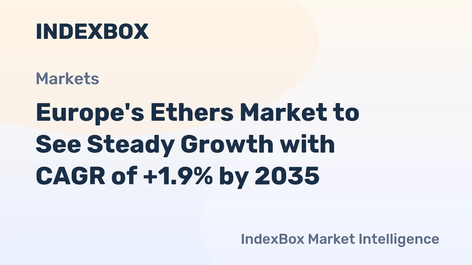 Europe's Ethers Market to See Steady Growth with CAGR of +1.9% by 2035
