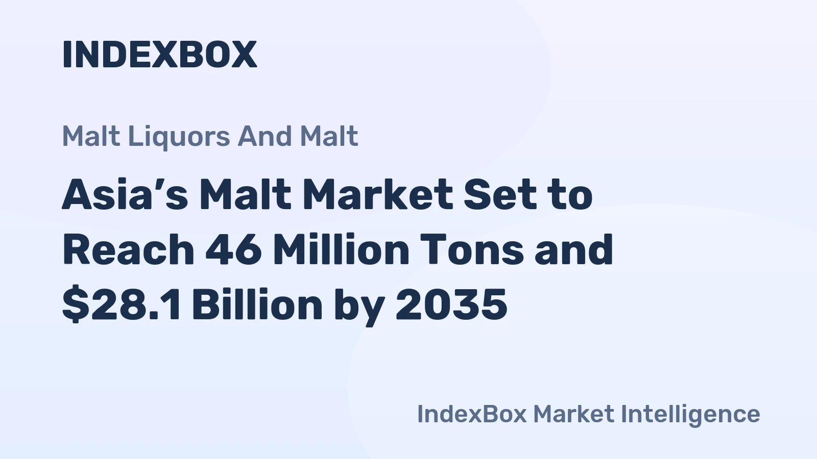 Asia’s Malt Market Set to Reach 46 Million Tons and $28.1 Billion by 2035