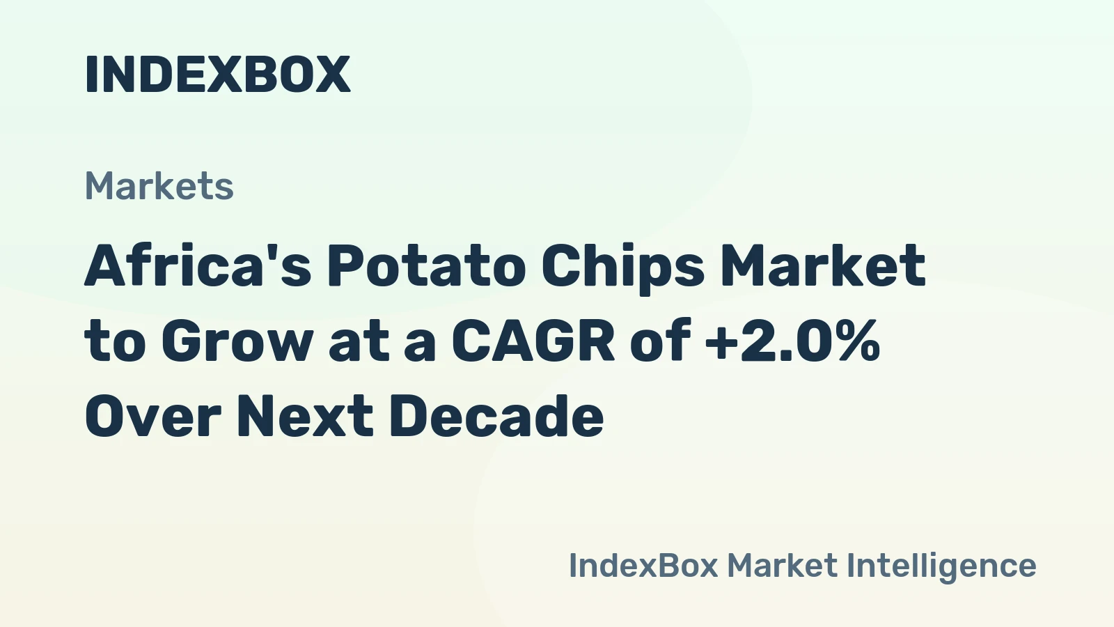 Africa's Potato Chips Market to Grow at a CAGR of +2.0% Over Next Decade