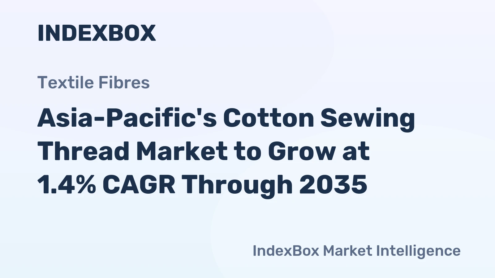 Asia-Pacific's Cotton Sewing Thread Market to Grow at 1.4% CAGR Through 2035