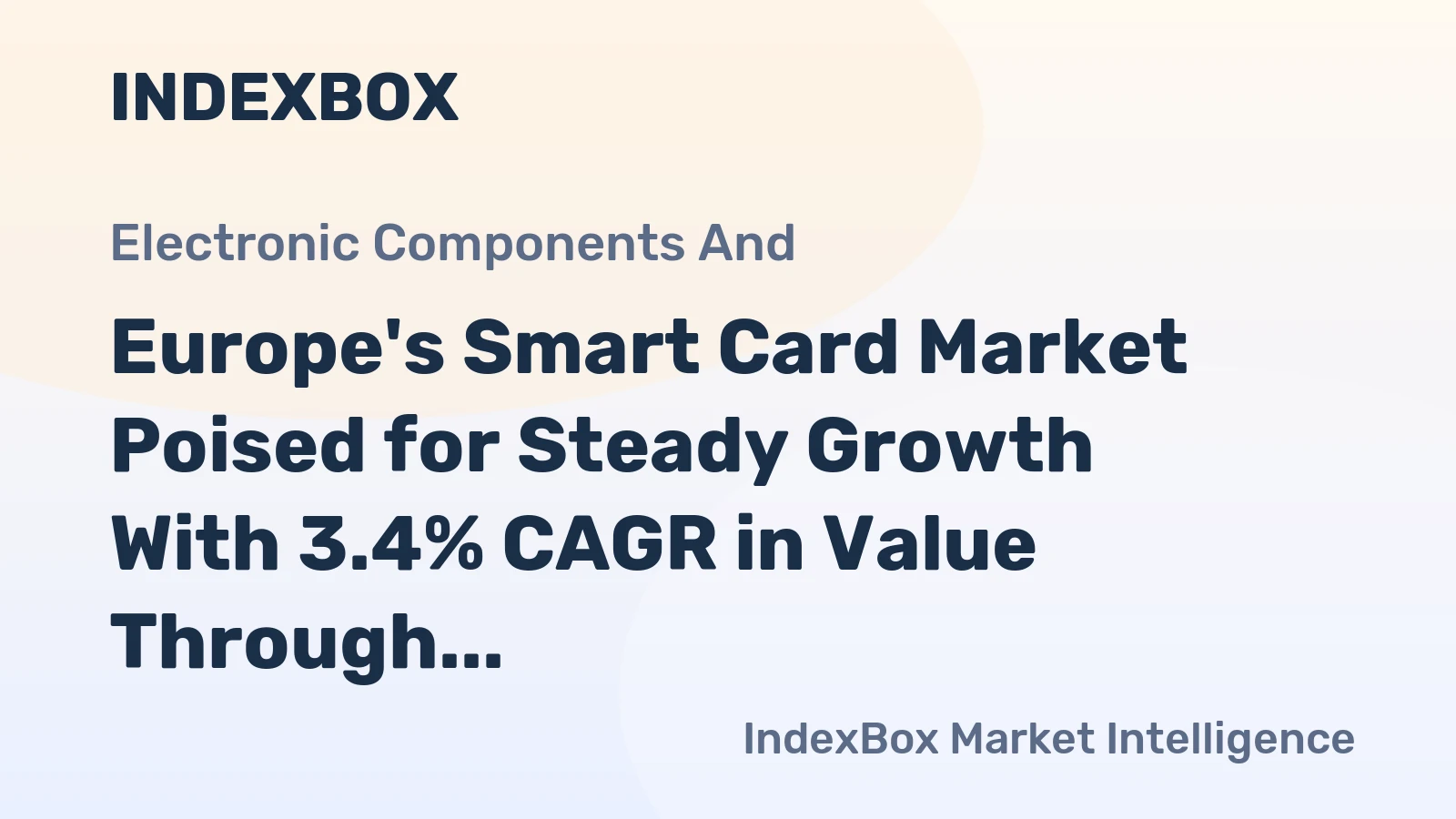 Europe's Smart Card Market Poised for Steady Growth With 3.4% CAGR in Value Through 2035