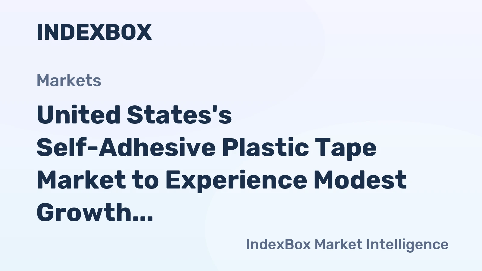 United States's Self-Adhesive Plastic Tape Market to Experience Modest Growth with +1.4% CAGR by 2035