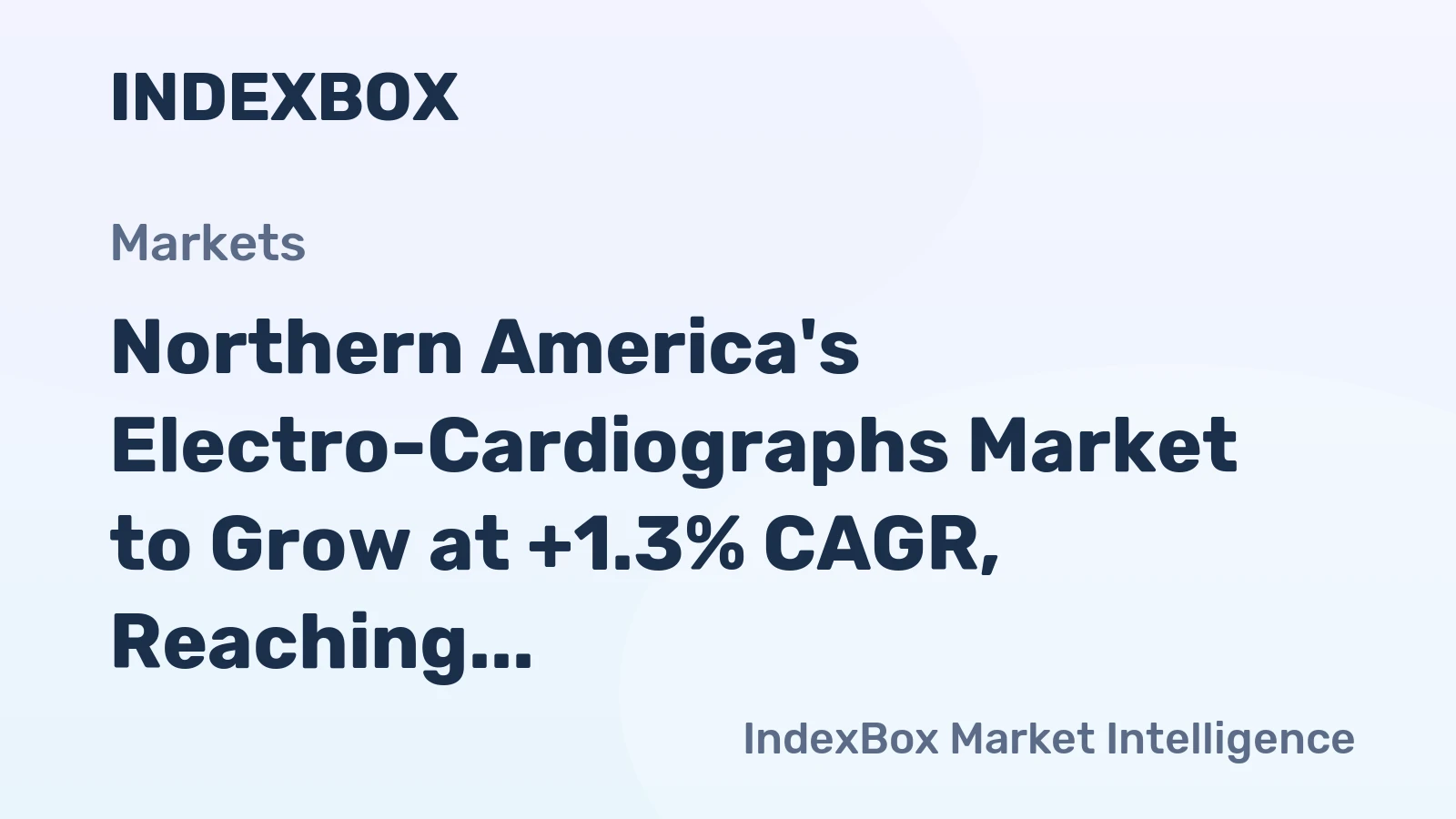 Northern America's Electro-Cardiographs Market to Grow at +1.3% CAGR, Reaching 3.4M Units by 2035