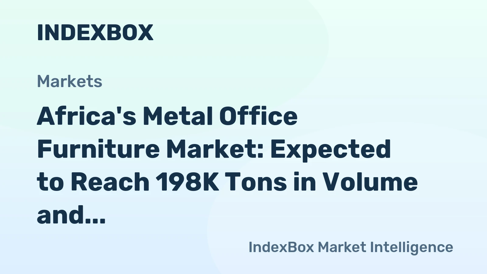 Africa's Metal Office Furniture Market: Expected to Reach 198K Tons in Volume and $1.4B in Value by 2035