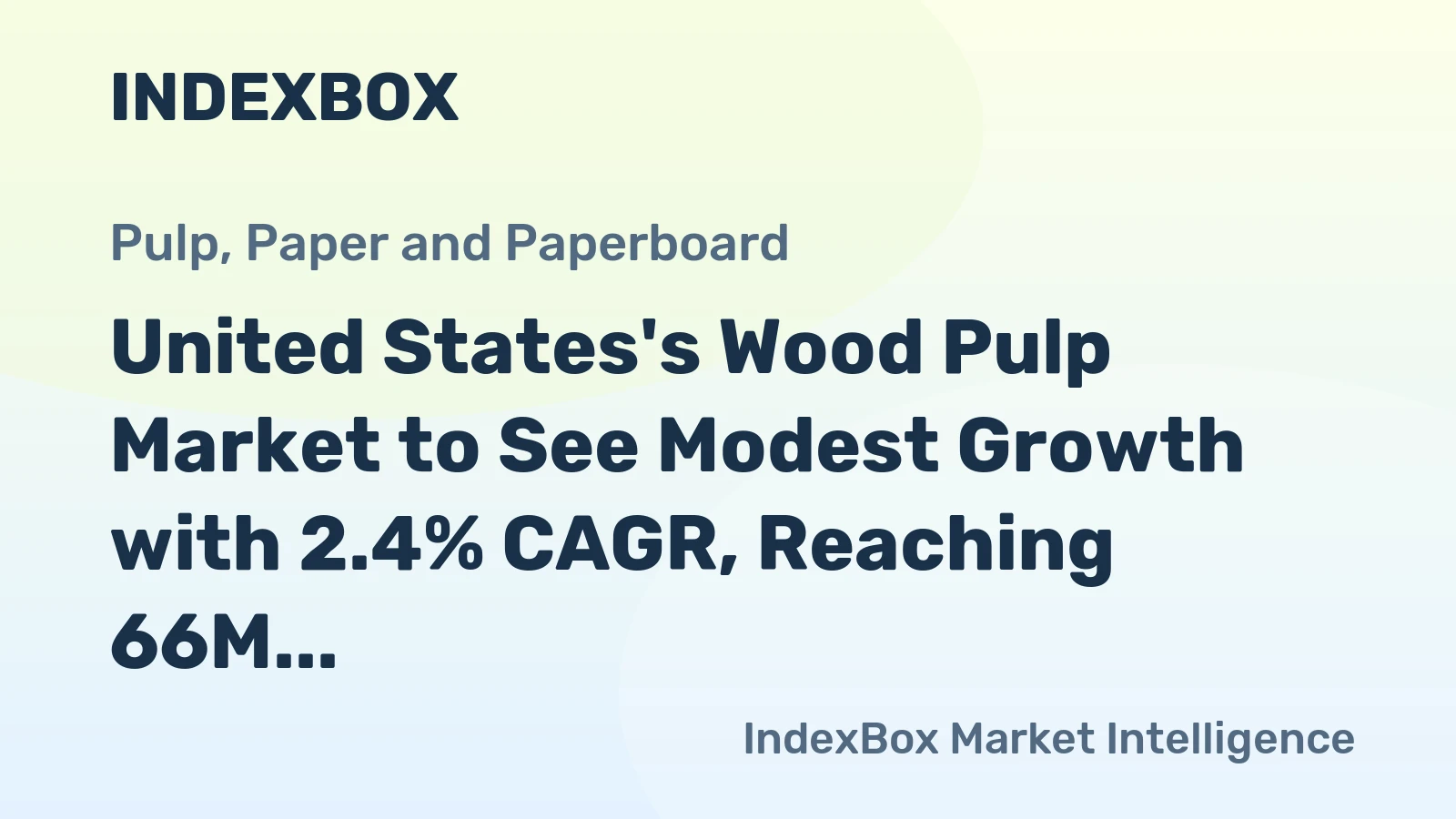 United States's Wood Pulp Market to See Modest Growth with 2.4% CAGR, Reaching 66M Tons by 2035