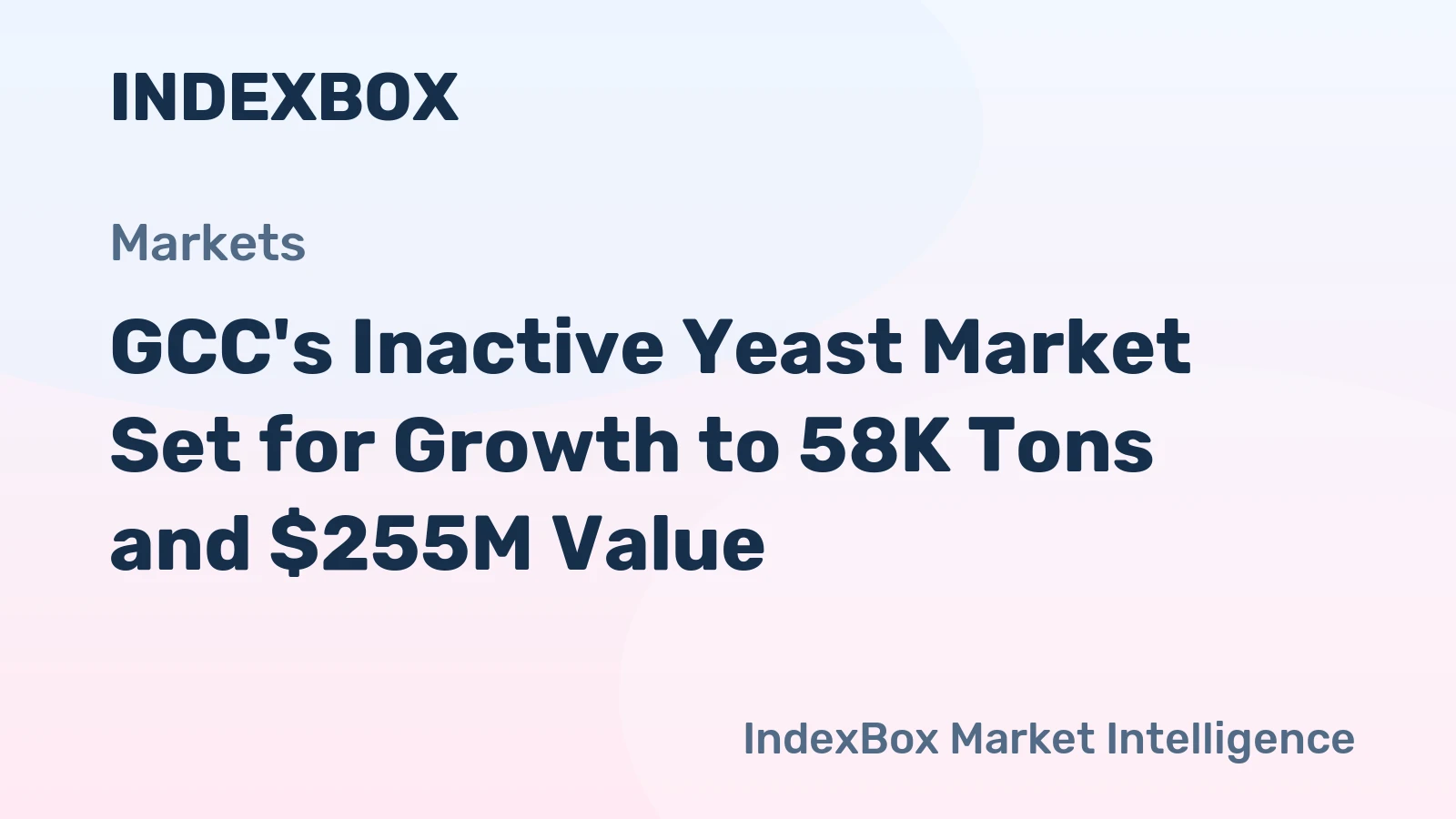 GCC's Inactive Yeast Market Set for Growth to 58K Tons and $255M Value