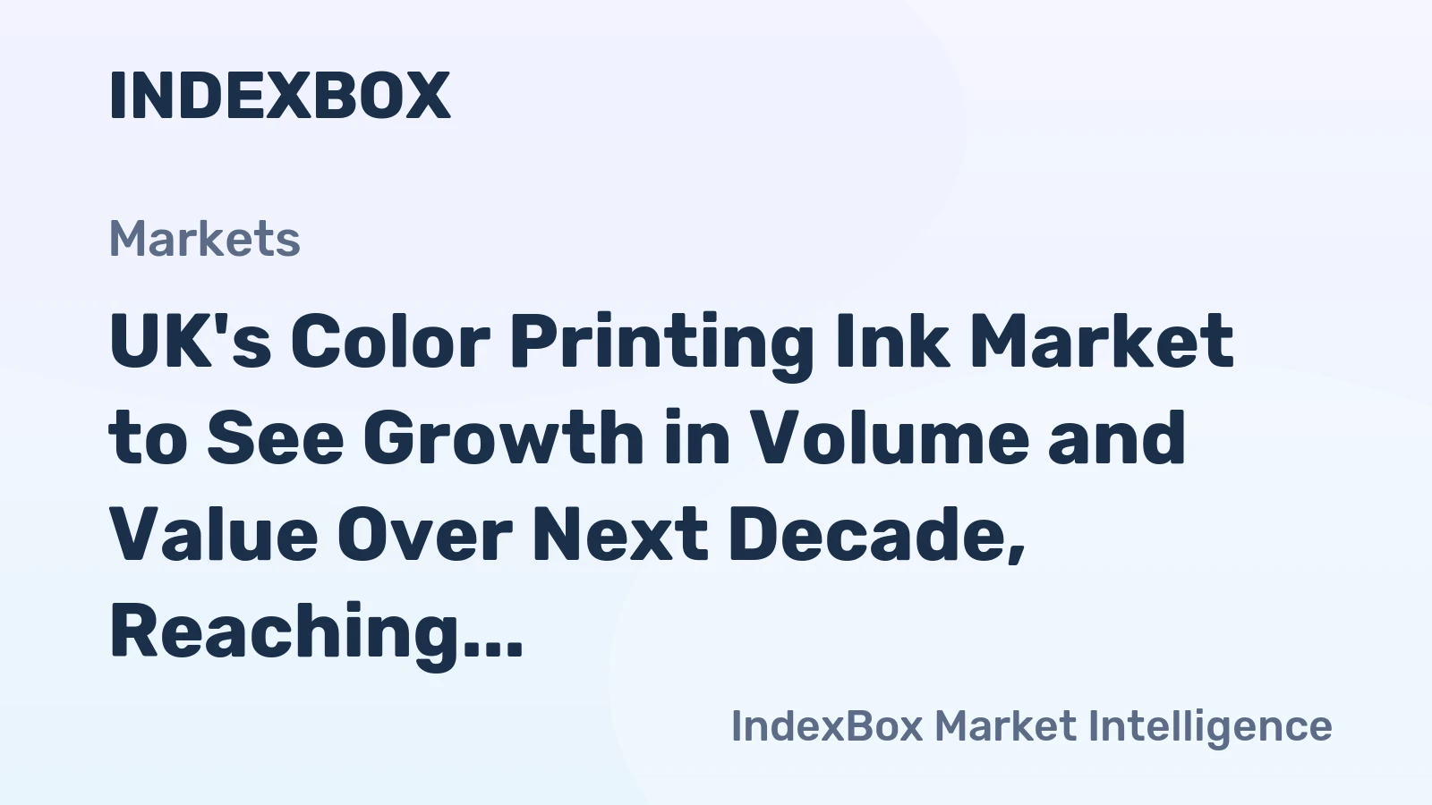 UK's Color Printing Ink Market to See Growth in Volume and Value Over Next Decade, Reaching 63K tons and $859M by 2035