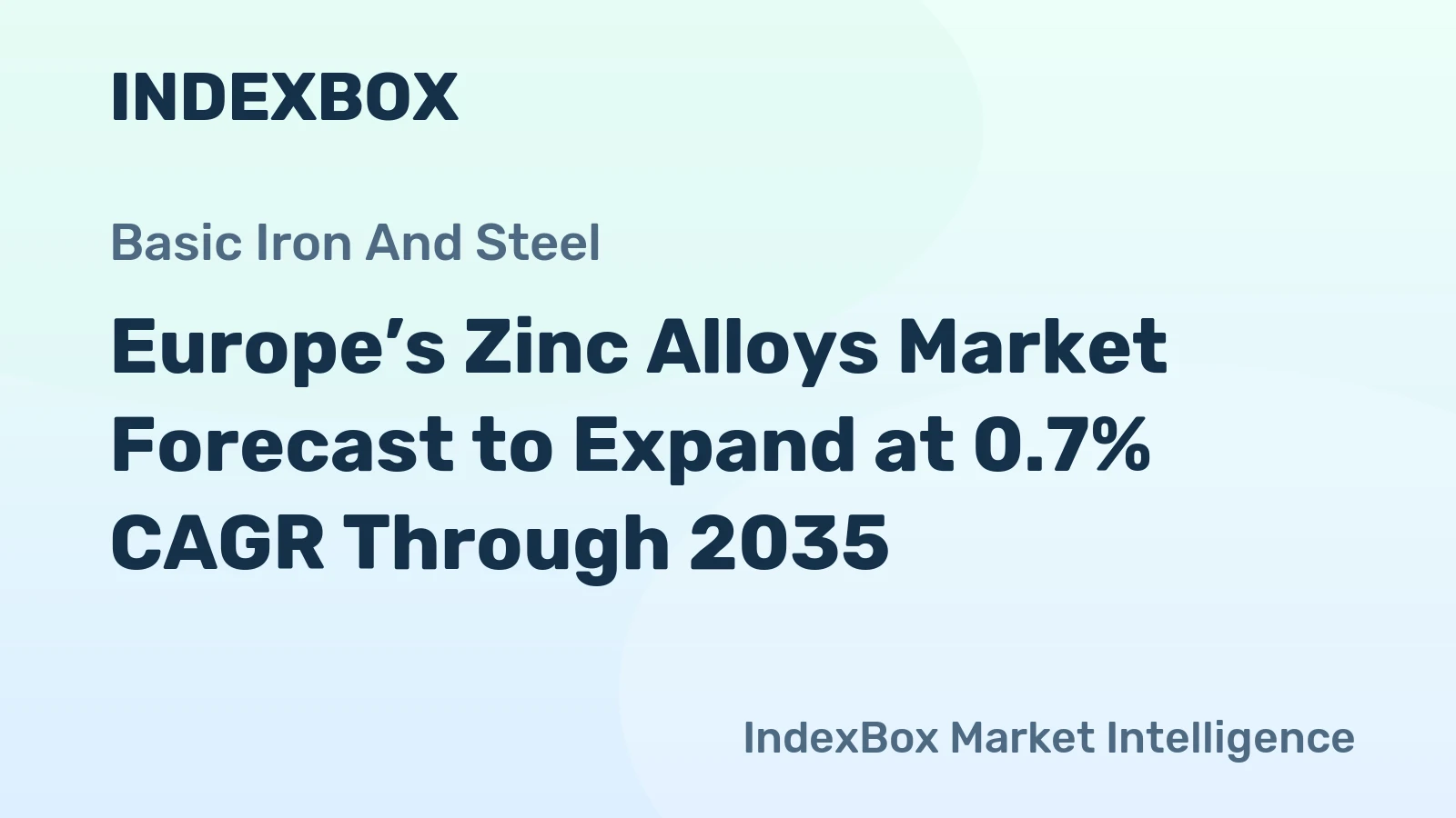 Europe’s Zinc Alloys Market Forecast to Expand at 0.7% CAGR Through 2035