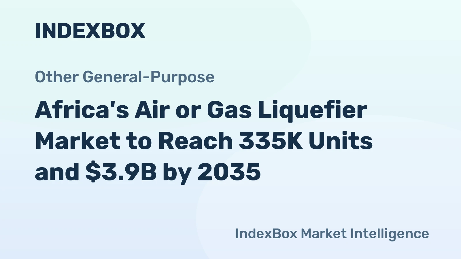 Africa's Air or Gas Liquefier Market to Reach 335K Units and $3.9B by 2035