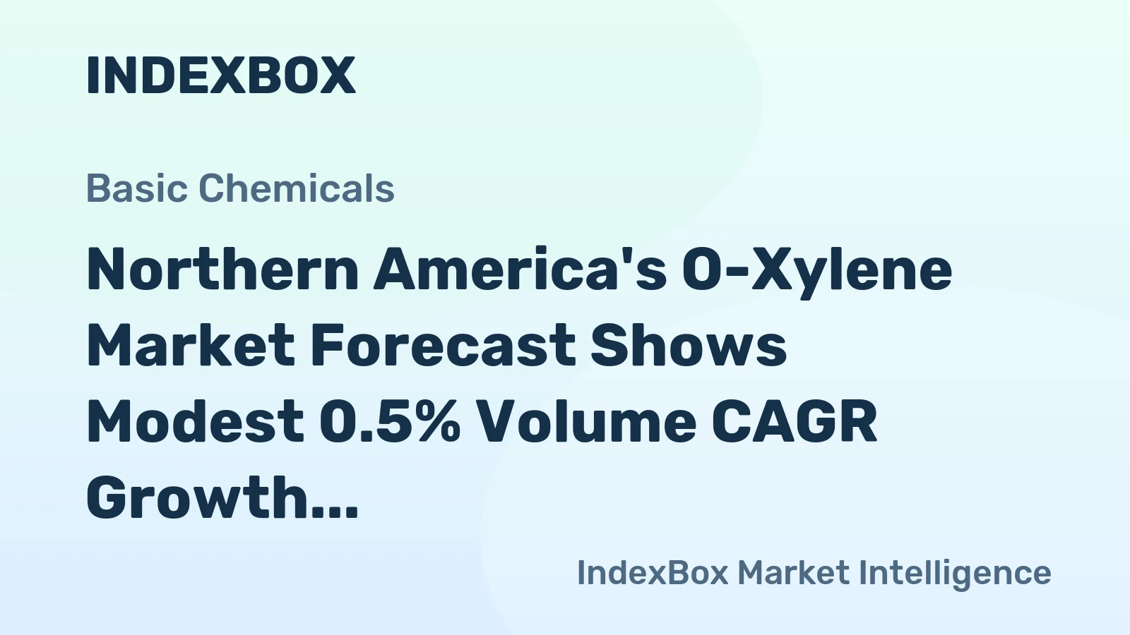 Northern America's O-Xylene Market Forecast Shows Modest 0.5% Volume CAGR Growth Through 2035