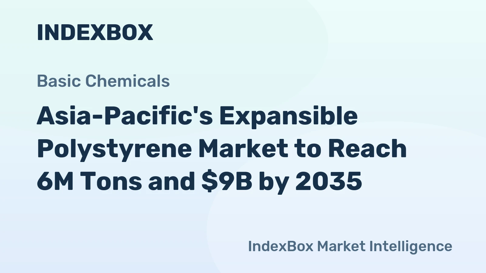 Asia-Pacific's Expansible Polystyrene Market to Reach 6M Tons and $9B by 2035