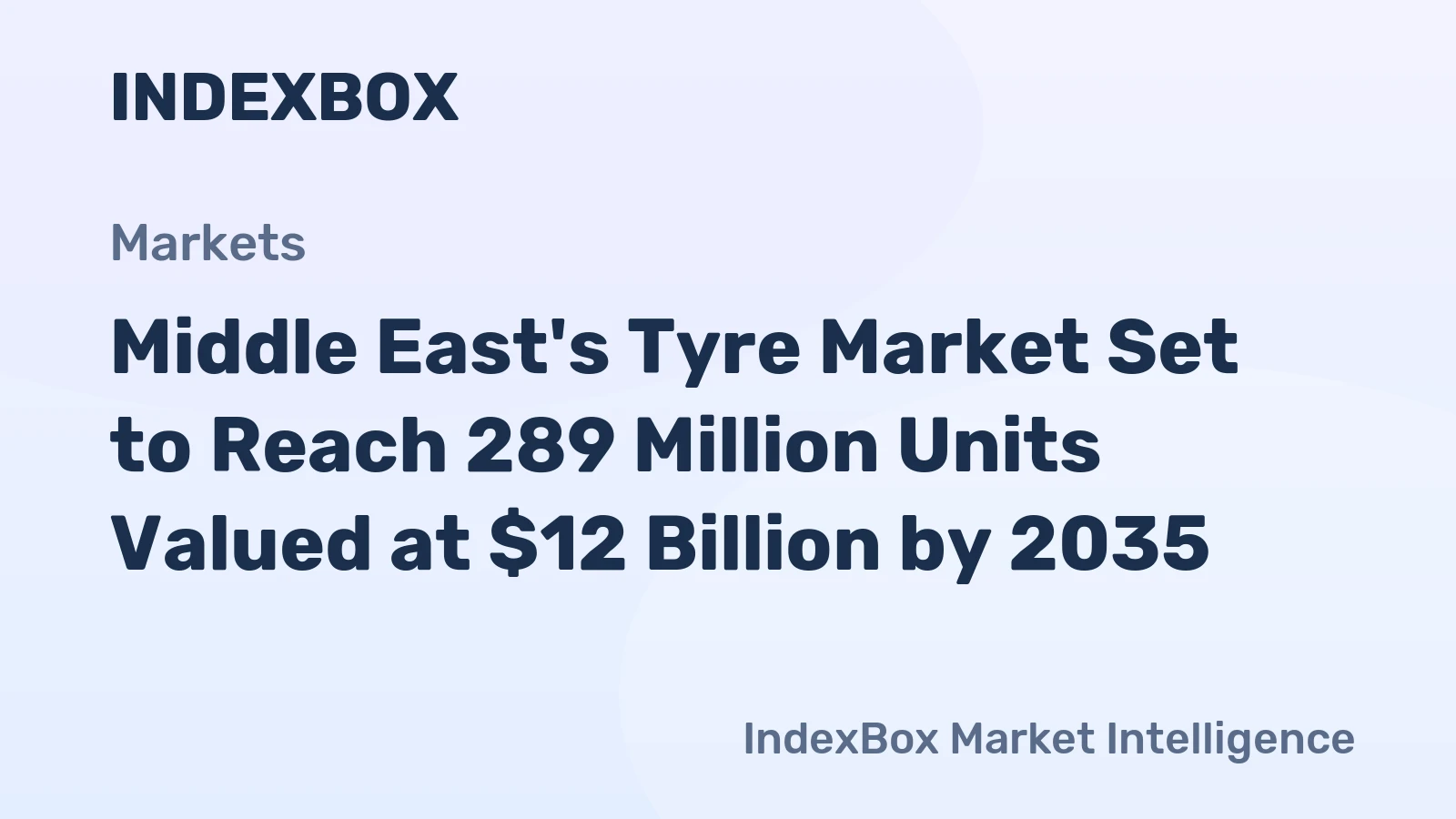 Middle East's Tyre Market Set to Reach 289 Million Units Valued at $12 Billion by 2035
