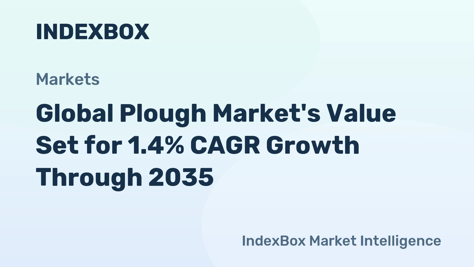 Global Plough Market's Value Set for 1.4% CAGR Growth Through 2035