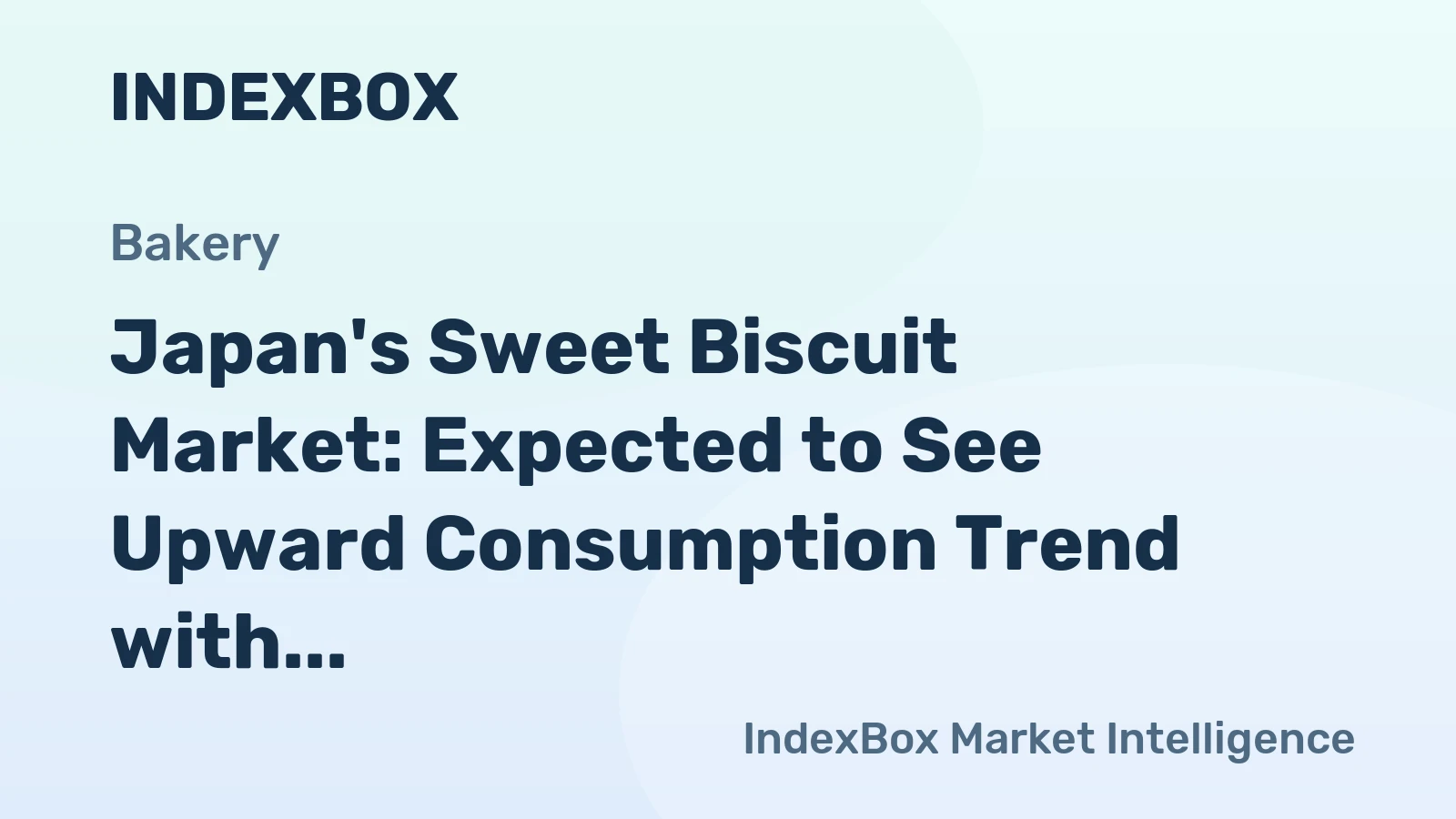 Japan's Sweet Biscuit Market: Expected to See Upward Consumption Trend with 547K tons volume and $8.8B value by 2035