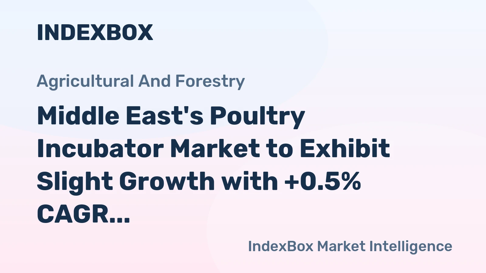 Middle East's Poultry Incubator Market to Exhibit Slight Growth with +0.5% CAGR, Reaching 41K Units by 2035