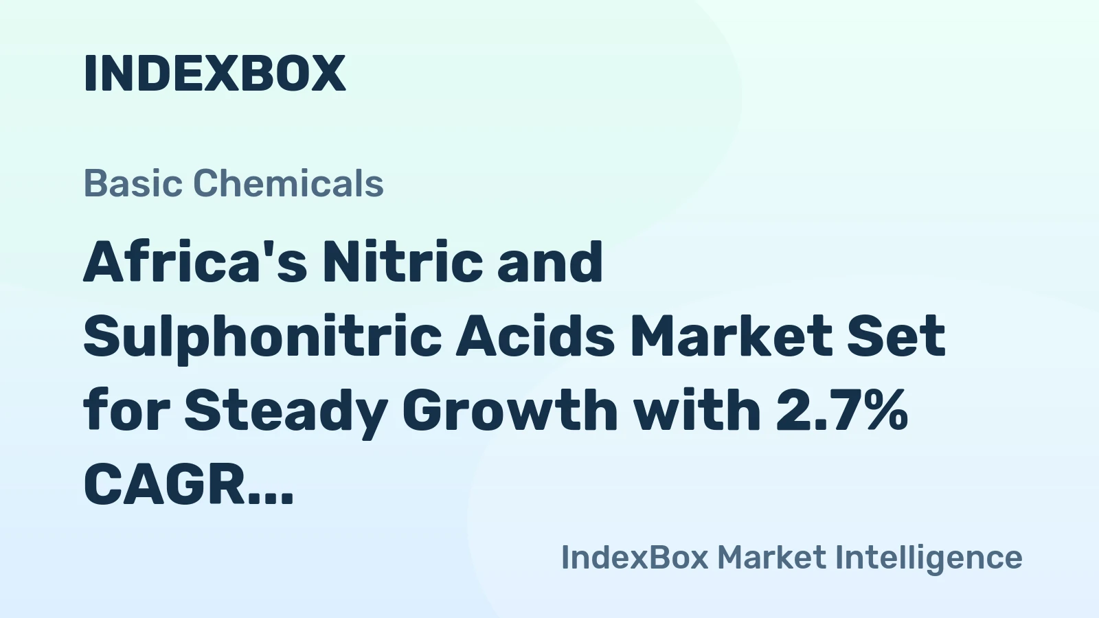 Africa's Nitric and Sulphonitric Acids Market Set for Steady Growth with 2.7% CAGR in Value