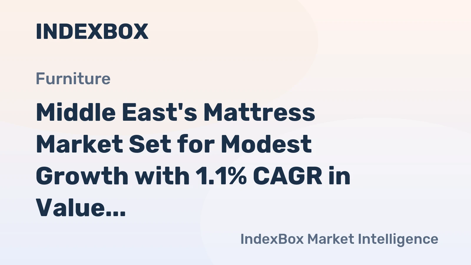 Middle East's Mattress Market Set for Modest Growth with 1.1% CAGR in Value Through 2035
