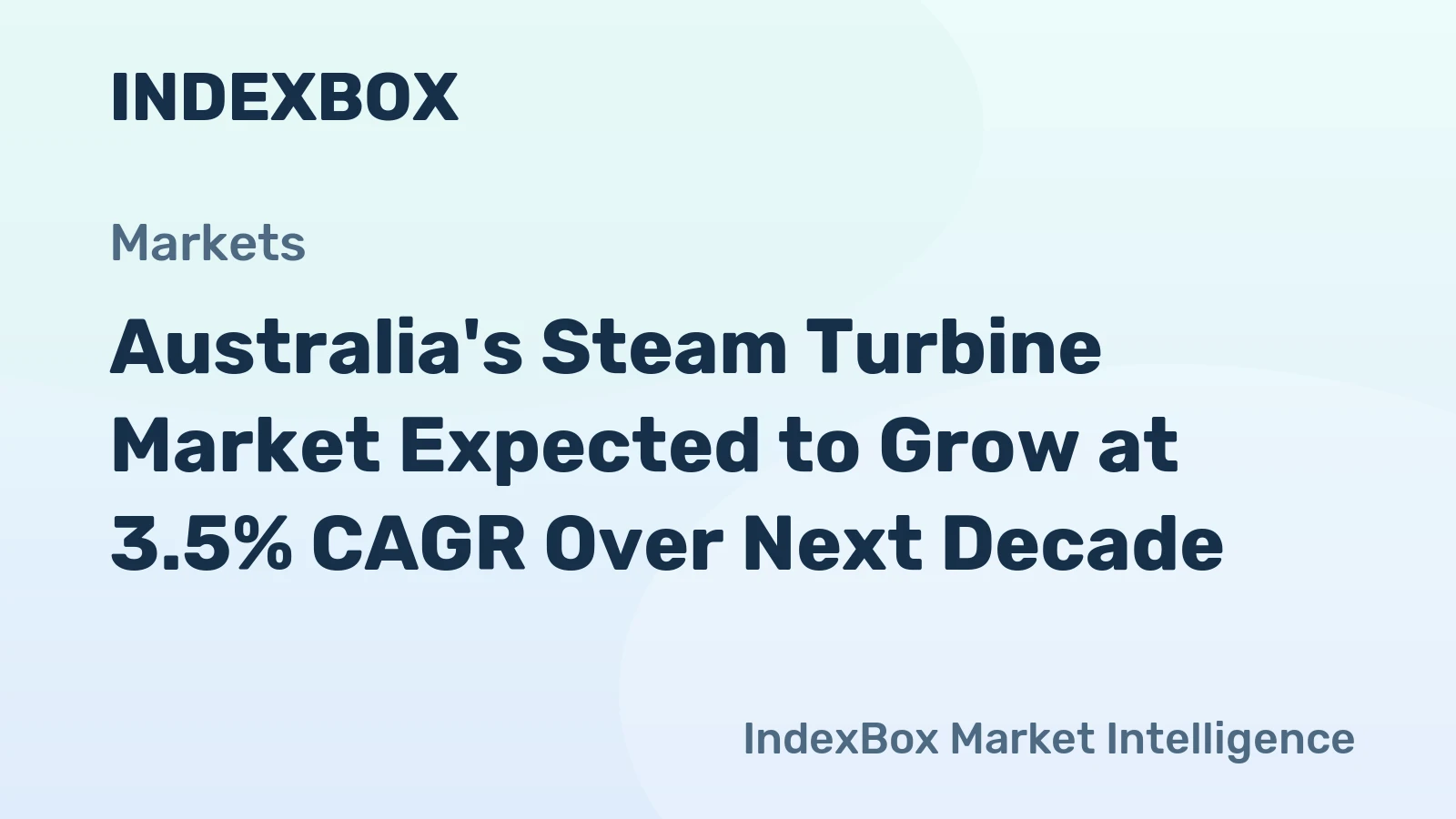 Australia's Steam Turbine Market Expected to Grow at 3.5% CAGR Over Next Decade