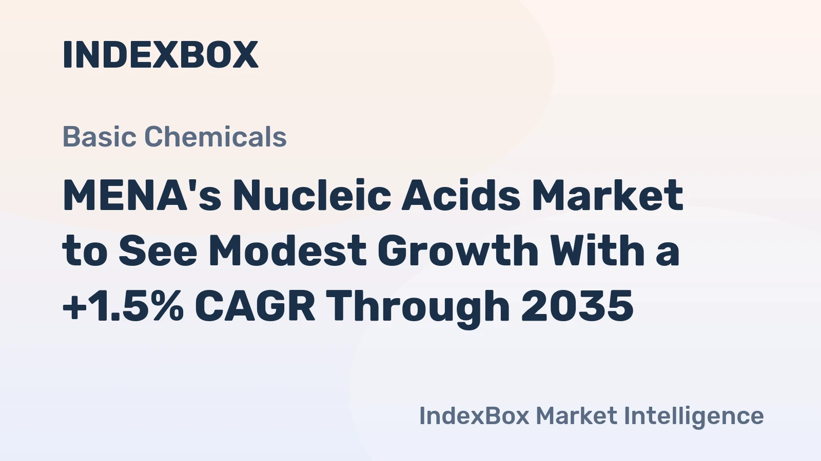 MENA's Nucleic Acids Market to See Modest Growth With a +1.5% CAGR Through 2035