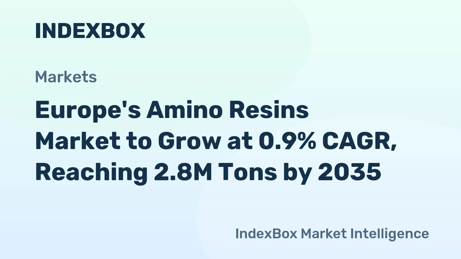 Europe's Amino Resins Market to Grow at 0.9% CAGR, Reaching 2.8M Tons by 2035